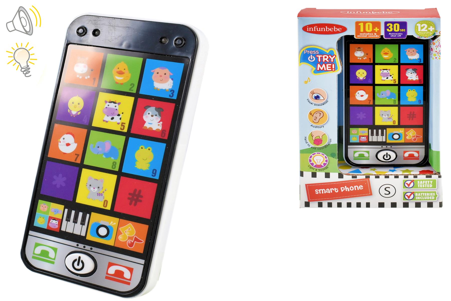Baby's Pretend Smart Phone Sensory Toy with Sound Effects – Baby&More
